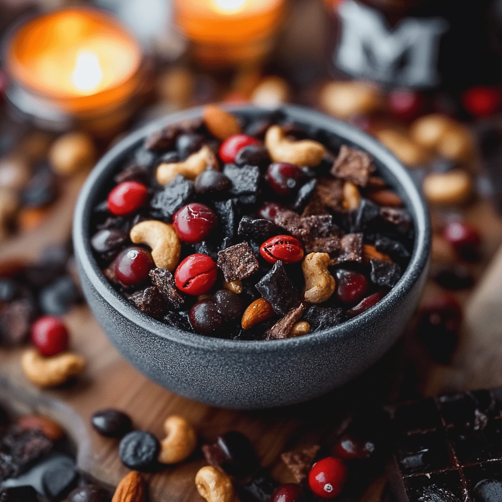 Vampire Bite Trail Mix: Easy Halloween Snack Kids Love