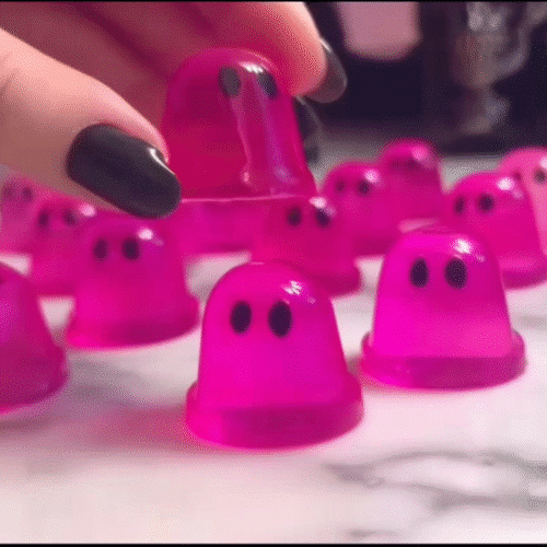 Pink Ghost Jello Shots